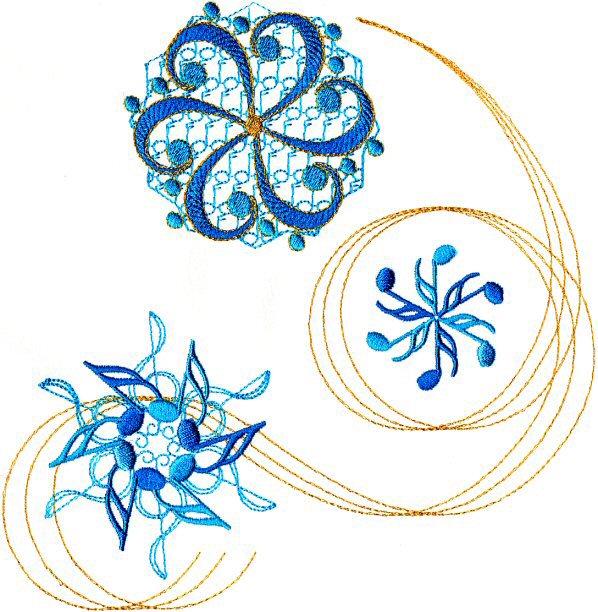 Musical Snowflakes (8x8)